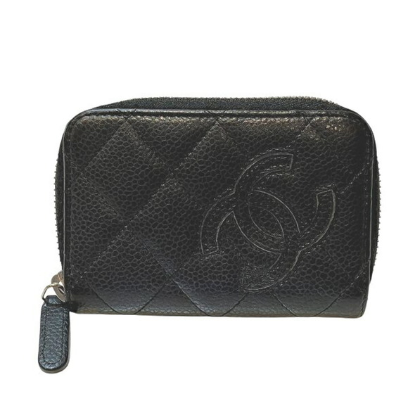 CHANEL | Bags | Chanel Black Coco Mark Wallet | Poshmark